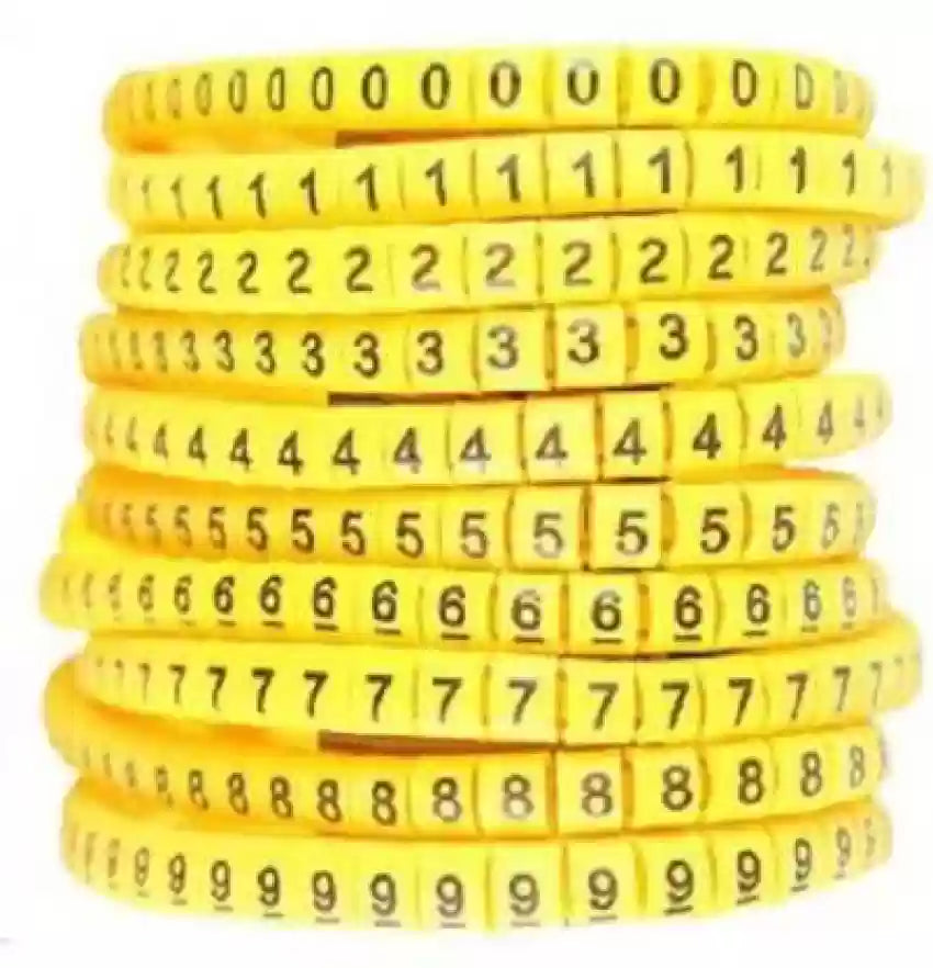 Numbering Tags Alphabets for Wire 2.5mm4mm to 6mm in Pakistan(0-9 ...